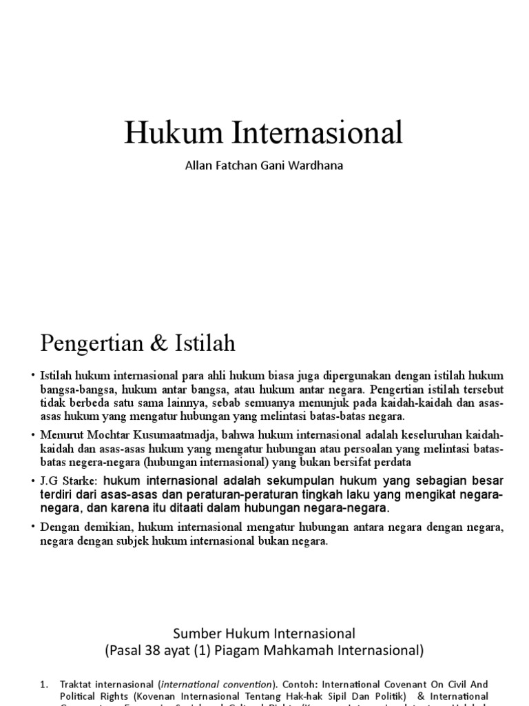 Hukum Internasional | PDF