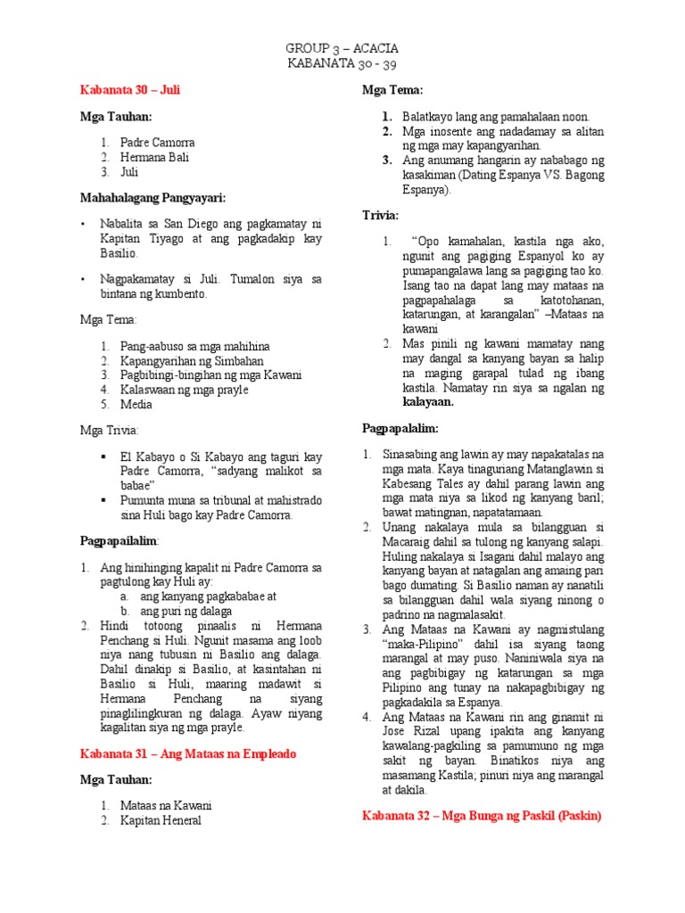 El_Filibusterismo_Chapters_30_39 | PDF