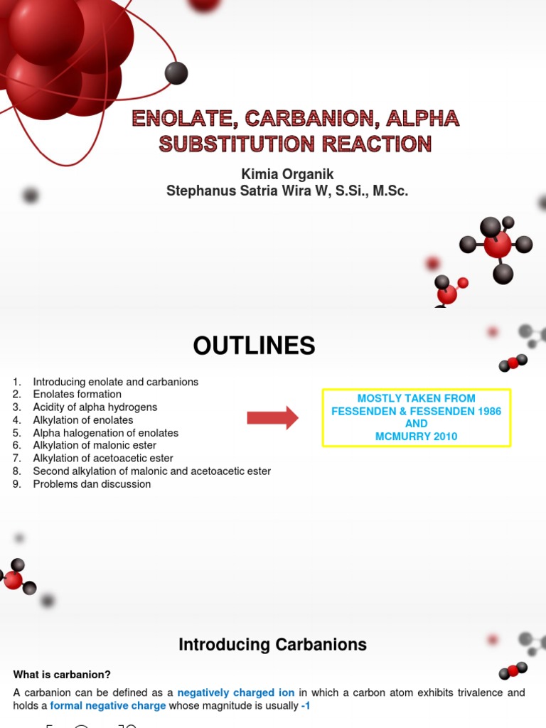 Enolates and Carbanions | PDF | Ester | Ketone