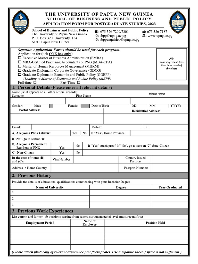PGS ApplicationForm 2023 | PDF
