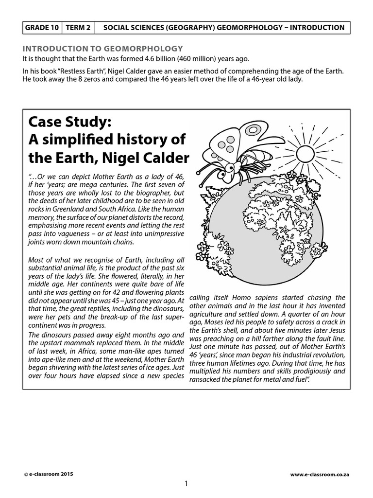 gr10t2-ss-geomorphology-introduction | PDF | Geology | Earth Sciences