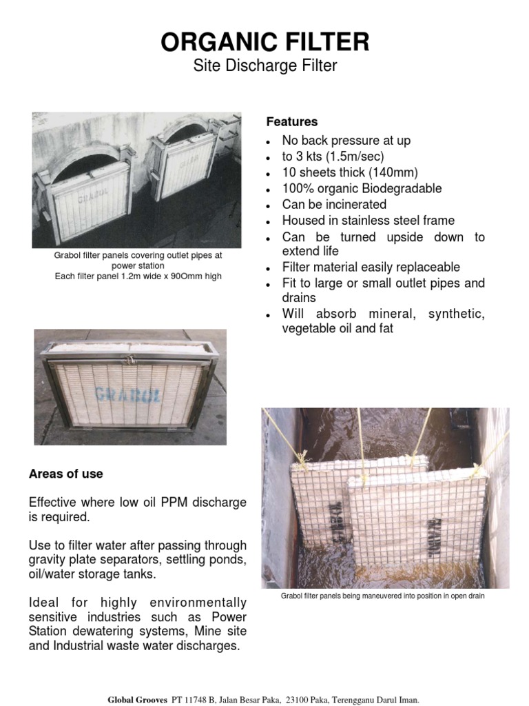 Eco-Friendly Industrial Filters | PDF