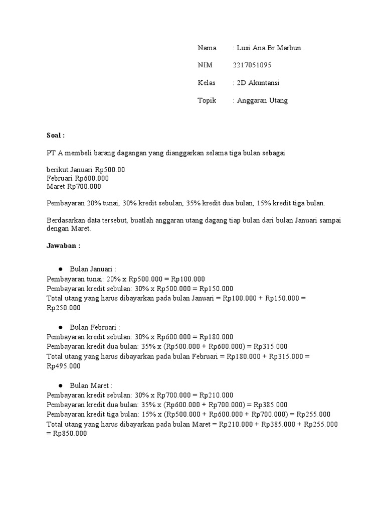 Latihan 10 - Lusi Ana BR Marbun - 2217051095 | PDF