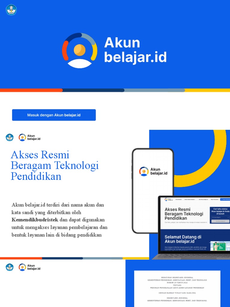Sosialisasi - Akun Belajar - Id - BLPT | PDF