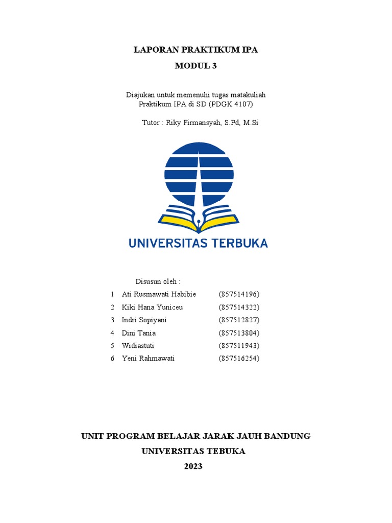 LAPORAN PRAKTIKUM IPA - OPTIK - Bintik Buta | PDF