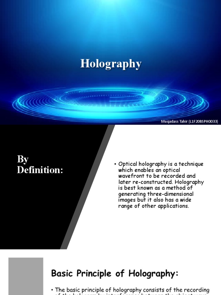 The Michealson Inferometre | PDF | Holography | Interferometry