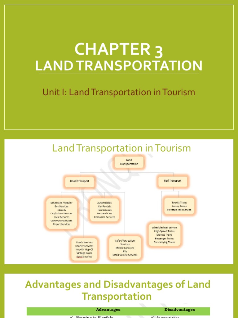 Overview of Land Transportation Types | PDF | Bus | Transport