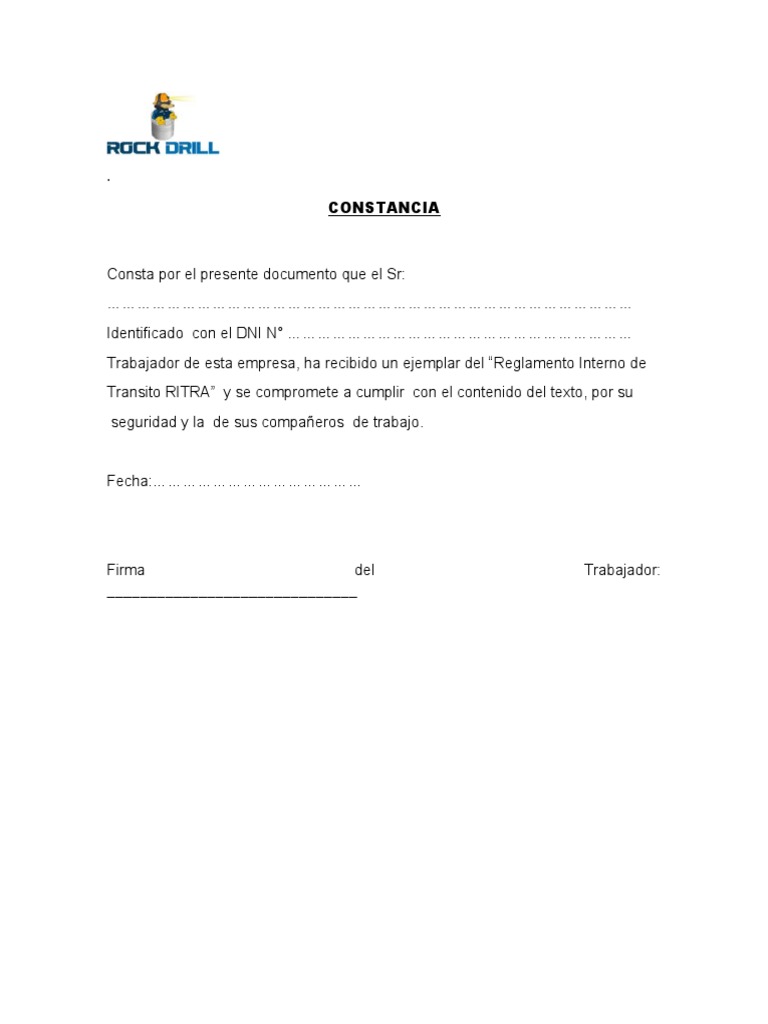 Constancia de Entrega de Ritra | PDF