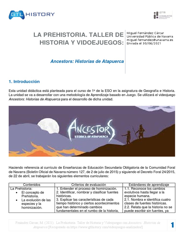 Ancestors Guia-Didáctica | PDF