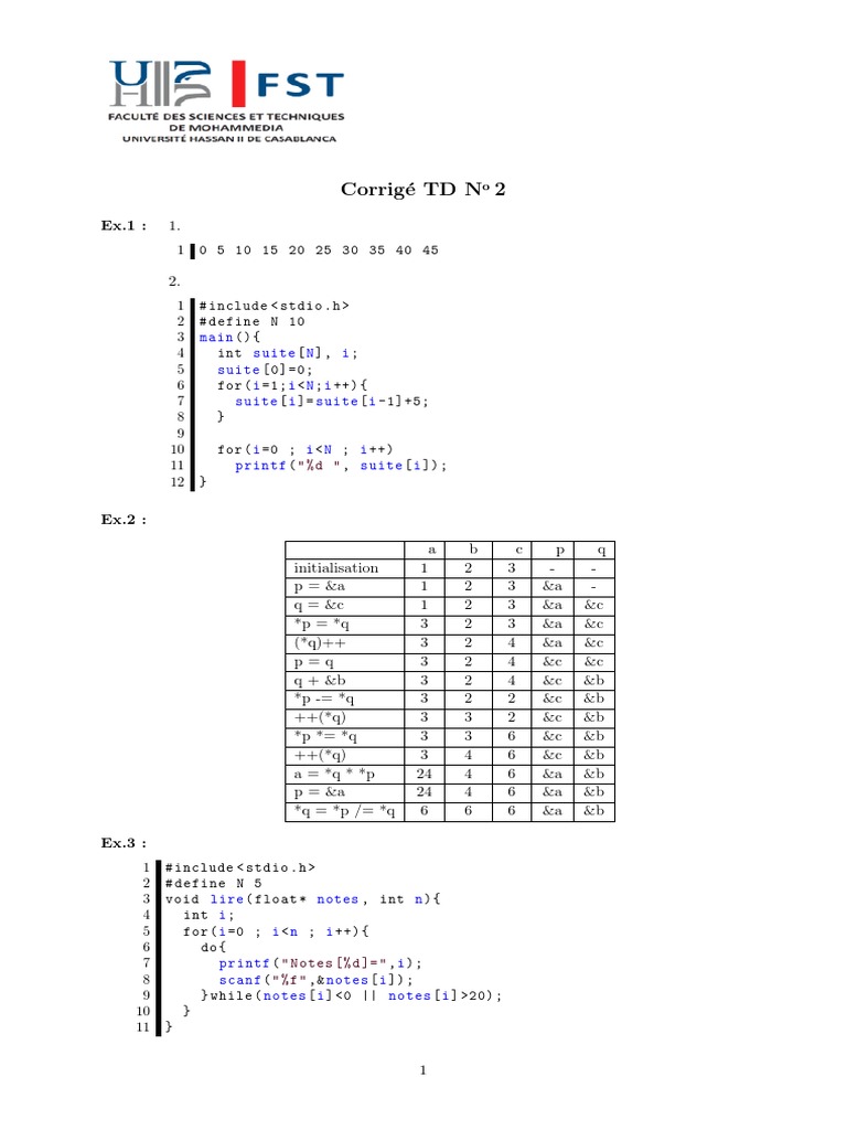 TD2 (Corrigé) | Download Free PDF | Computer Libraries | Computer Science