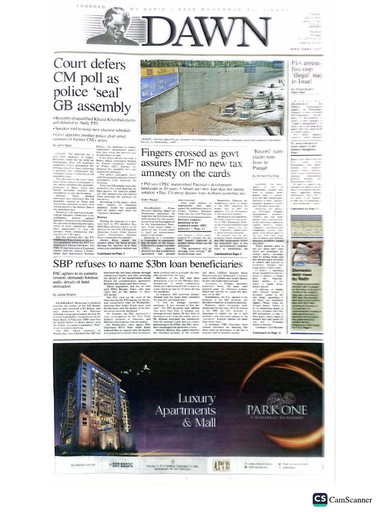 Dawn Newspaper 06 July 2023 | PDF