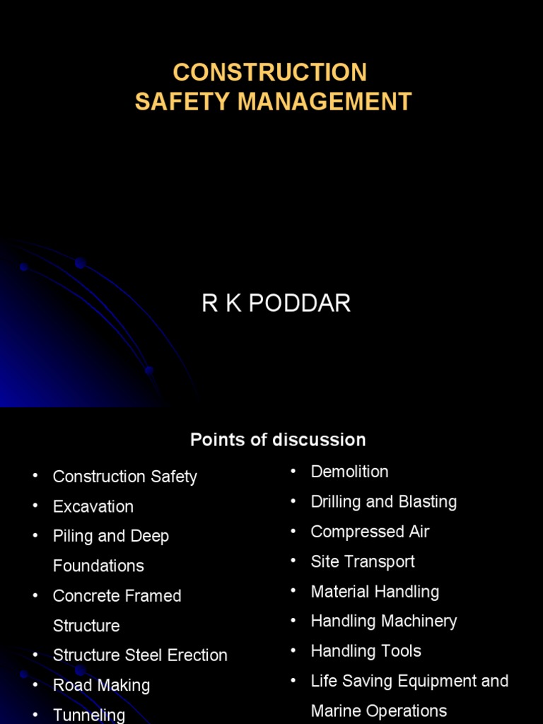 NICMAR Construction Safety Course Overview | PDF