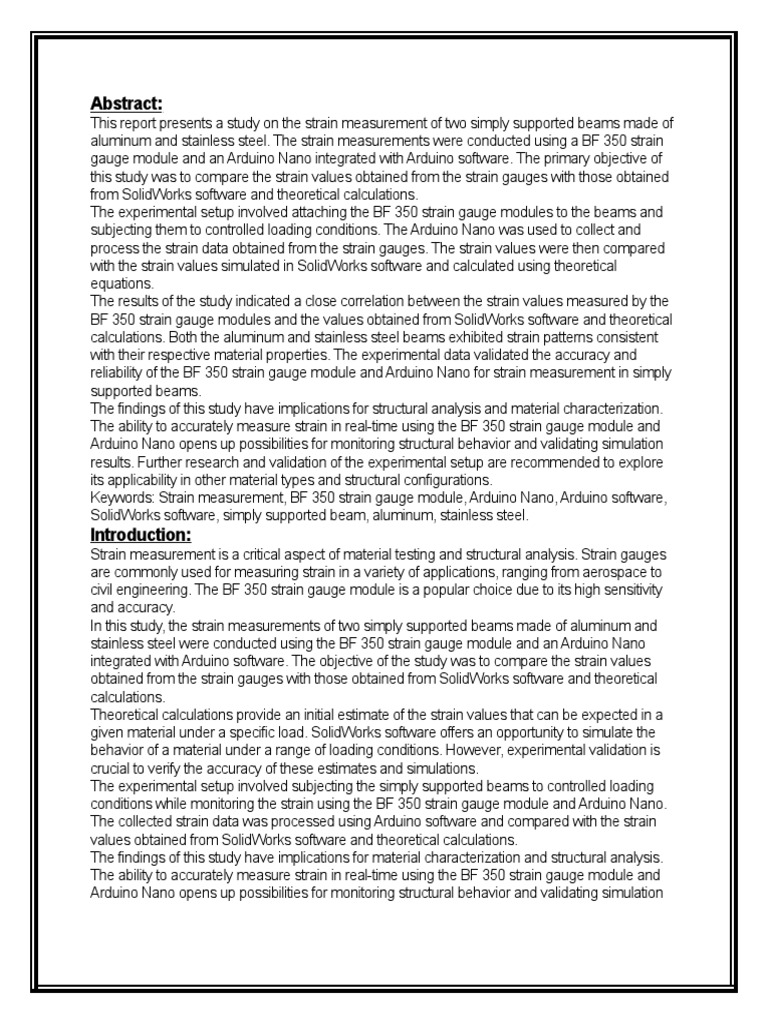 Mom Report | PDF | Strength Of Materials | Young's Modulus