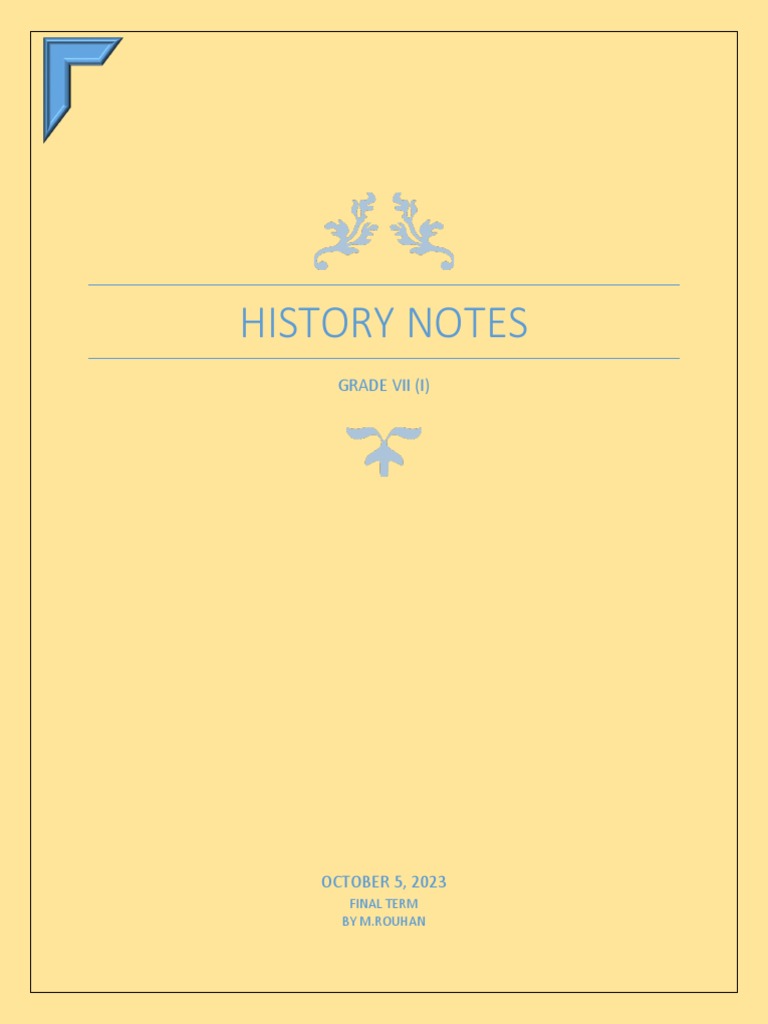 hISTORY NOTES | PDF | Mughal Empire | Timurid Dynasty