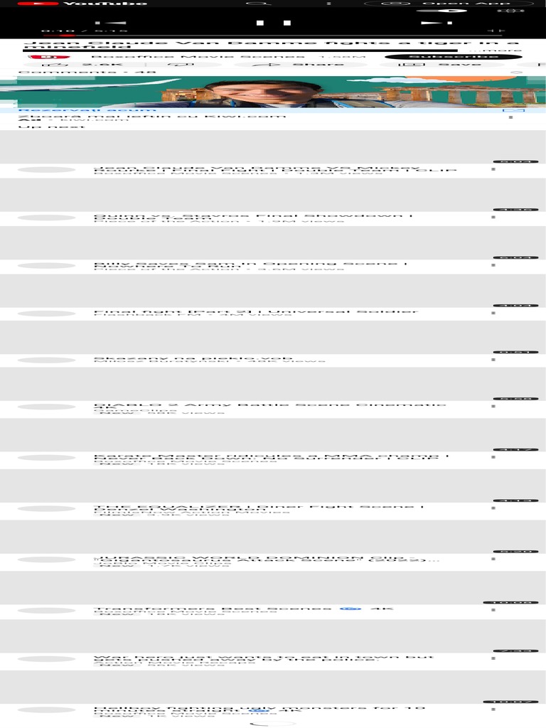 Jean Claude Van Damme Fights A Tiger in A Minefield - YouTube | PDF