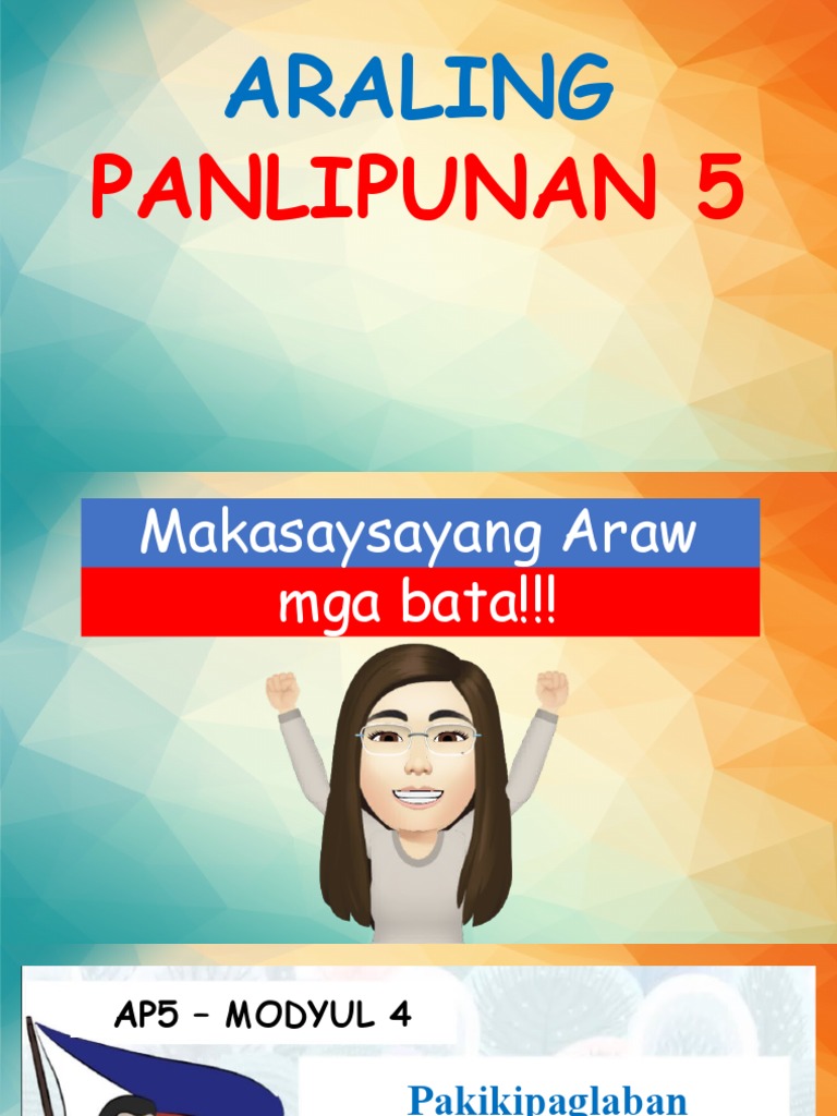 Pakikipaglaban NG Mga Filipino Sa Pag-Usbong NG Nasyonalismong Filipino ...