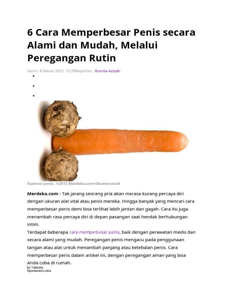 Tata Cara Memperbesar Penis Secara Alami Dan Mudah | PDF