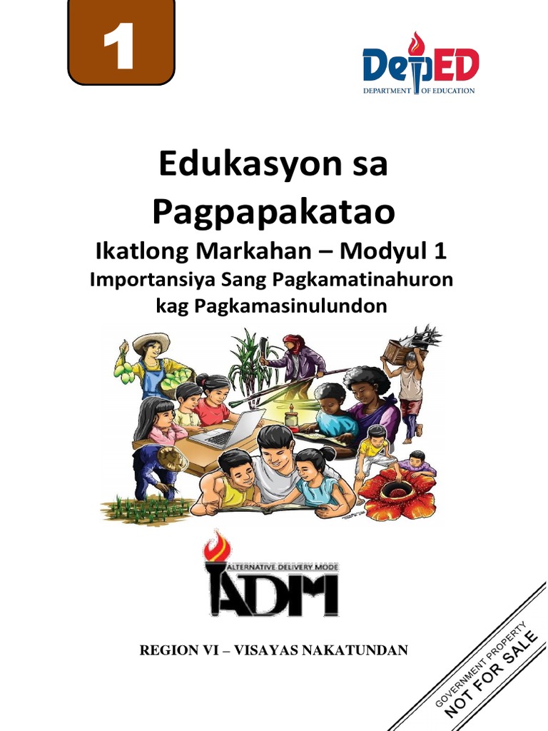 ESP1 - q3 - Mod1 - WK 1 - Importansiya Sang Pagkamatinahuron KG Pagkamasinulundon | PDF