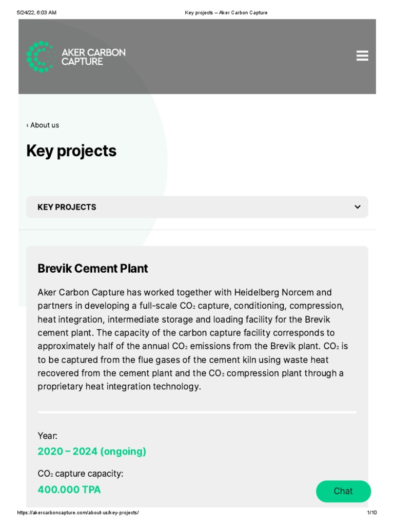 Aker Carbon Capture-projects | PDF