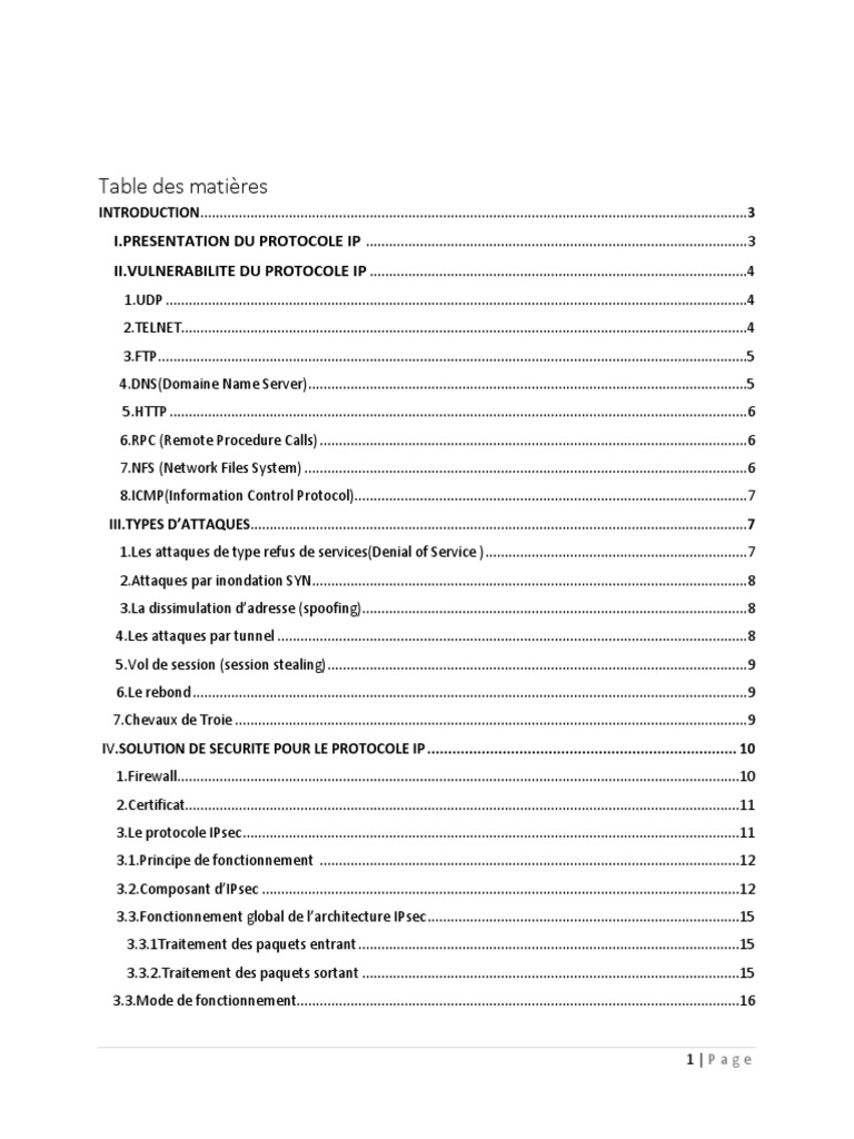 PROTOCOLE IP V.2 | PDF