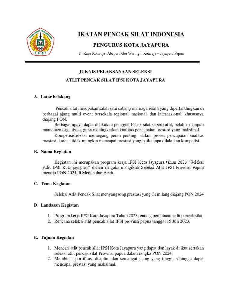 Juknis Pelaksanaan Seleksi | PDF