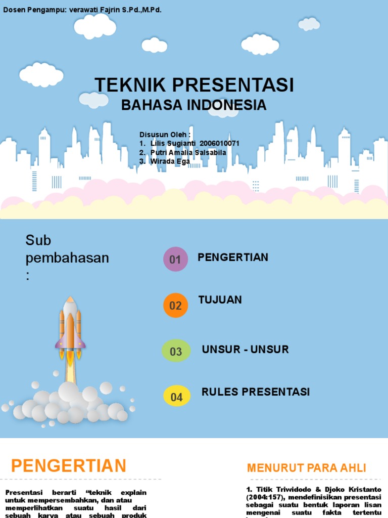 Teknik Presentasi Efektif di Indonesia | PDF | Karier & Perkembangan | Seni