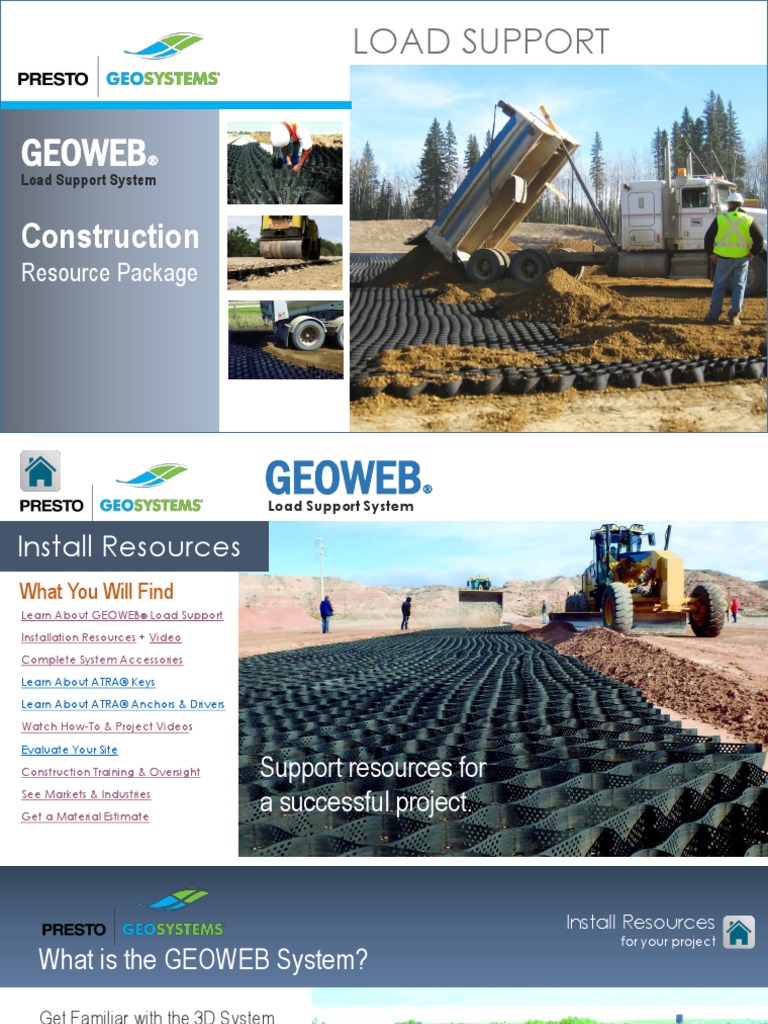 GEOWEB Load Support Contruction Package | PDF | Road Surface | Road