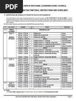 2025 Kpsea Timetable | PDF | Justice | Crime & Violence