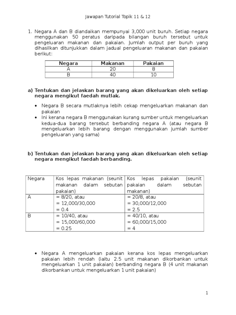 Jawapan Tutorial Topik 11 12EPPD1023 Eksekutif Jawapan Tutorial Topik 11 12 | PDF