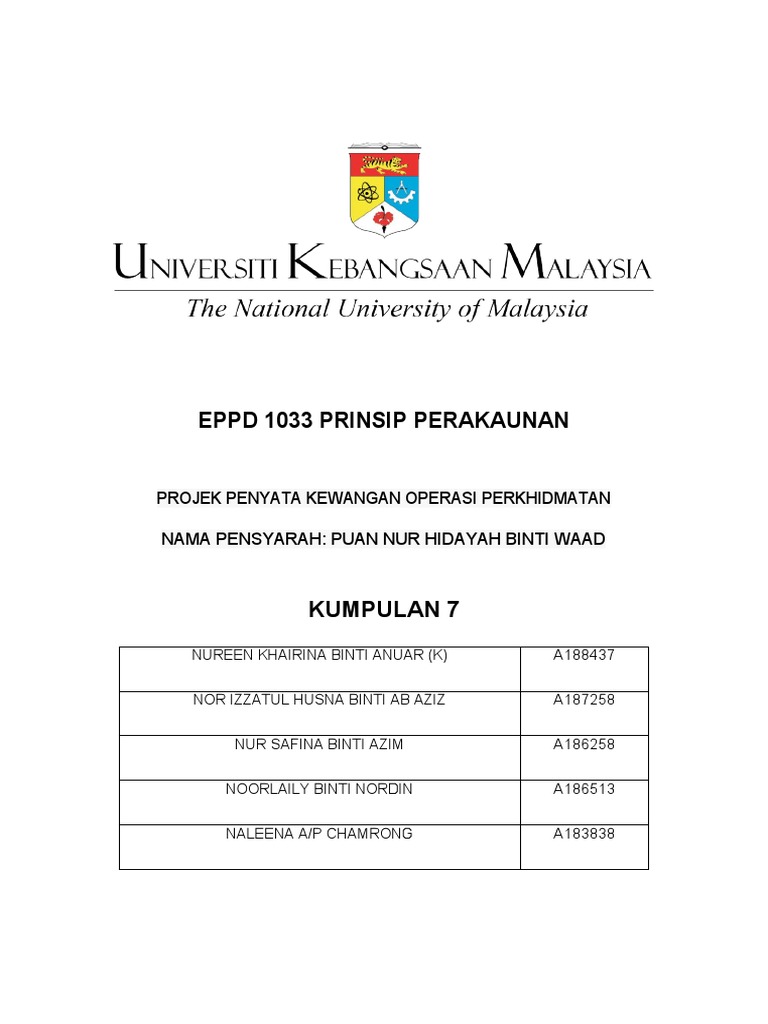 Kumpulan 7 Projek Eppd | PDF