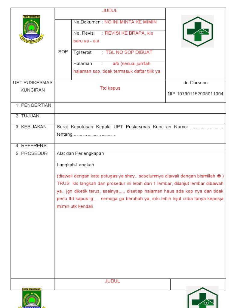 Sop Perencanaan Ppi | PDF