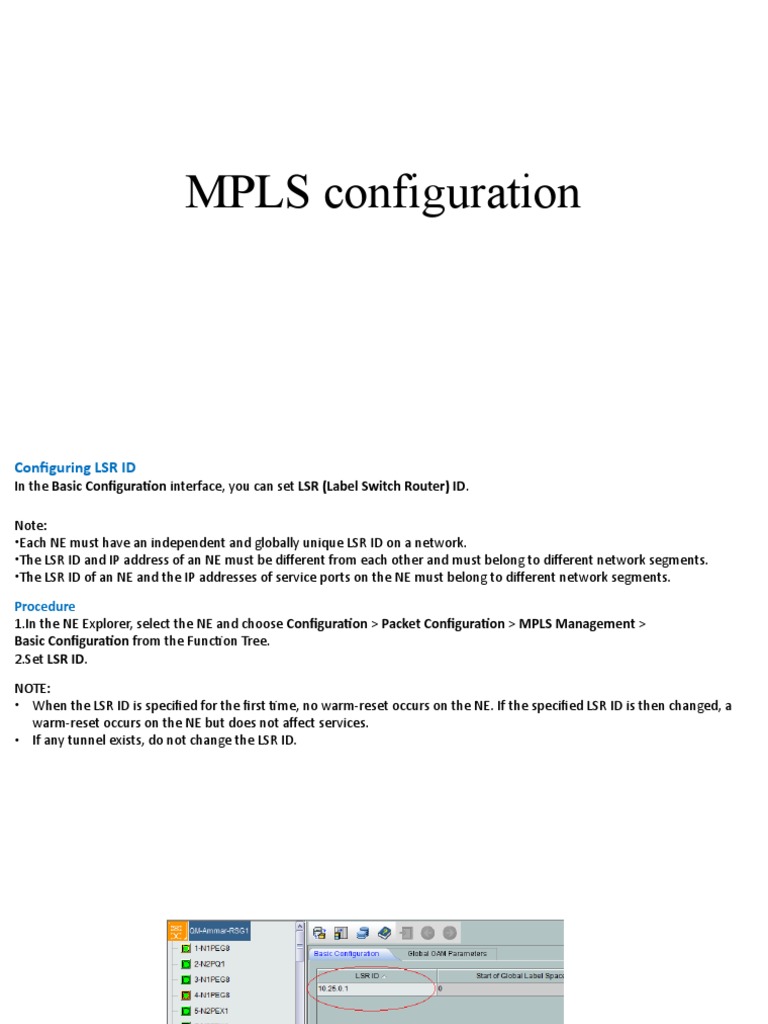 MPLS Configuration - Hamid Abdollahi | PDF