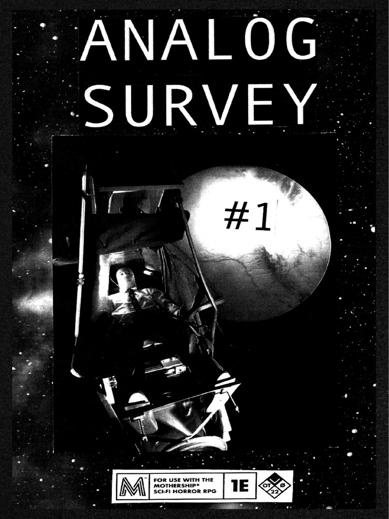 Mothership RPG - Analog Survey | PDF