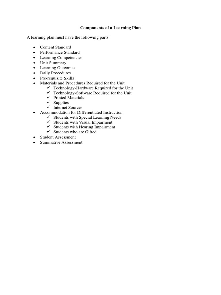A Sample Learning Plan | PDF | Educational Assessment | Journalism