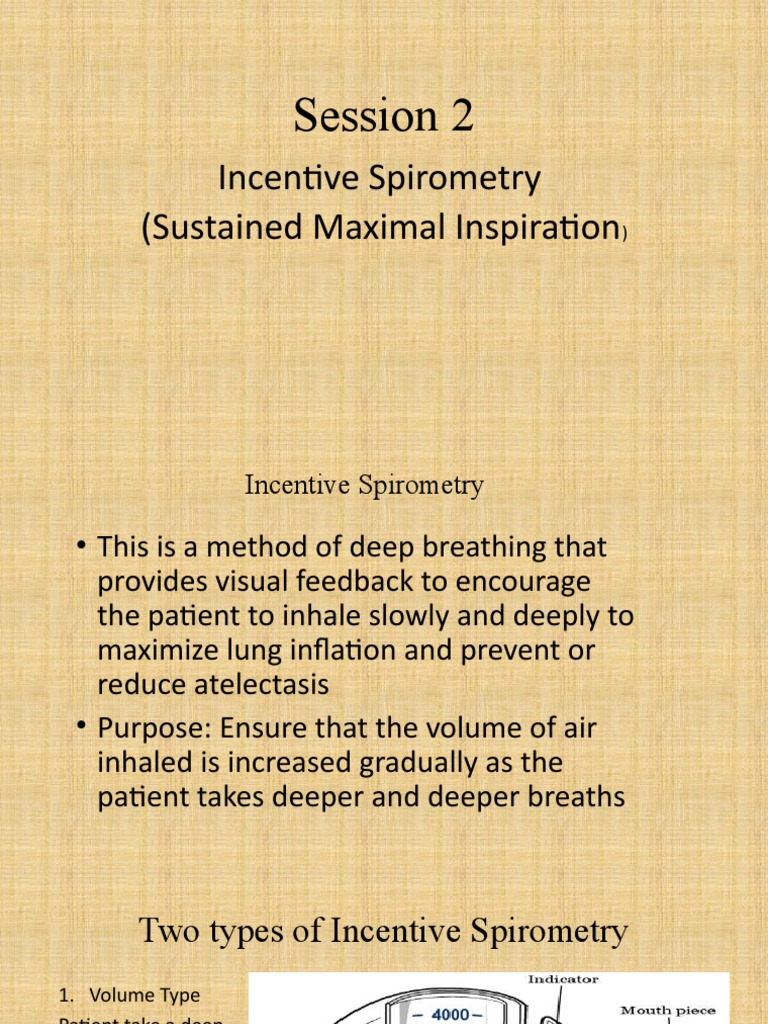 Incentive Spirometry | PDF