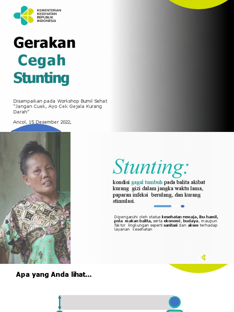 Gerakan Cegah Stunting - Sakri Sabatmaja - Workshop Bumil Sehat | PDF