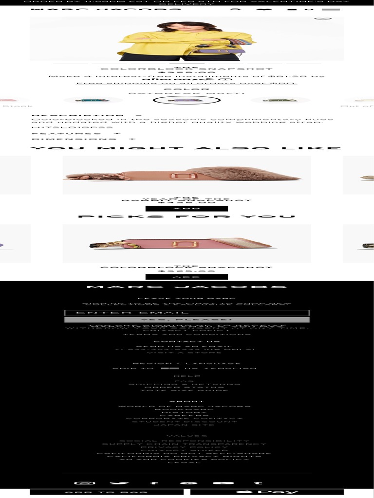 The Colorblock Snapshot Marc Jacobs Official Site | PDF