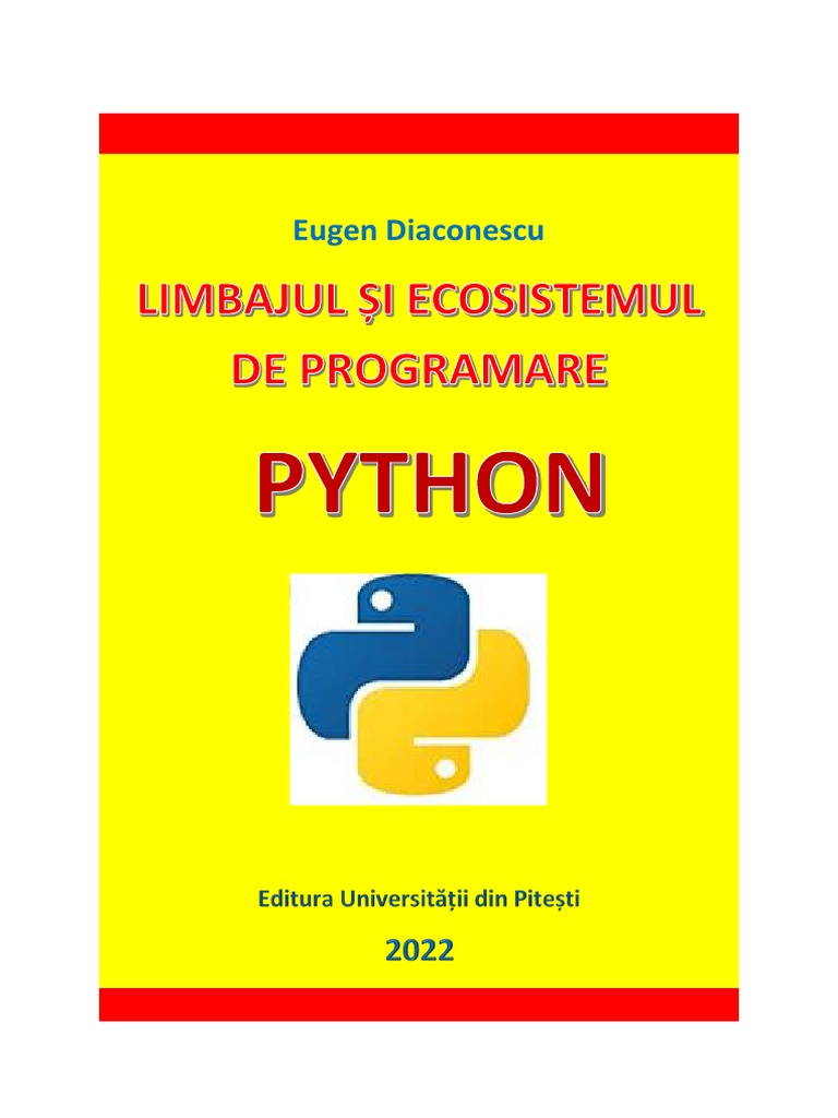 Programare Python Limba Romana | PDF