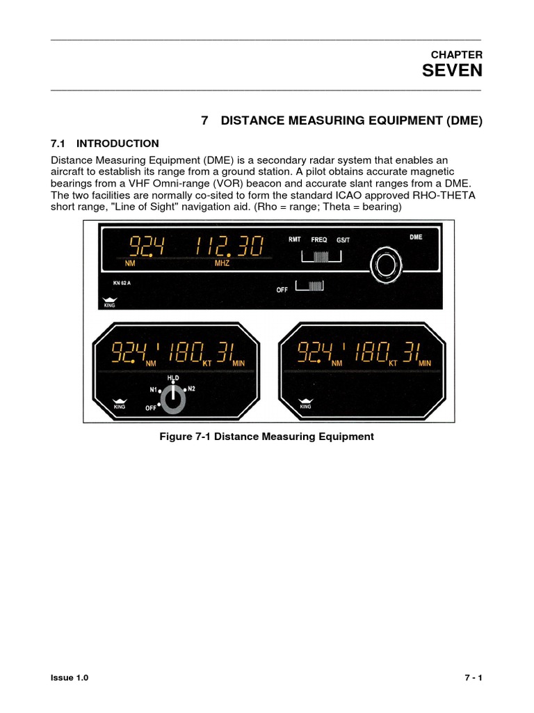 Chapter 7 Distance Measuring Equipment Pdf Electronics Measuring Instrument