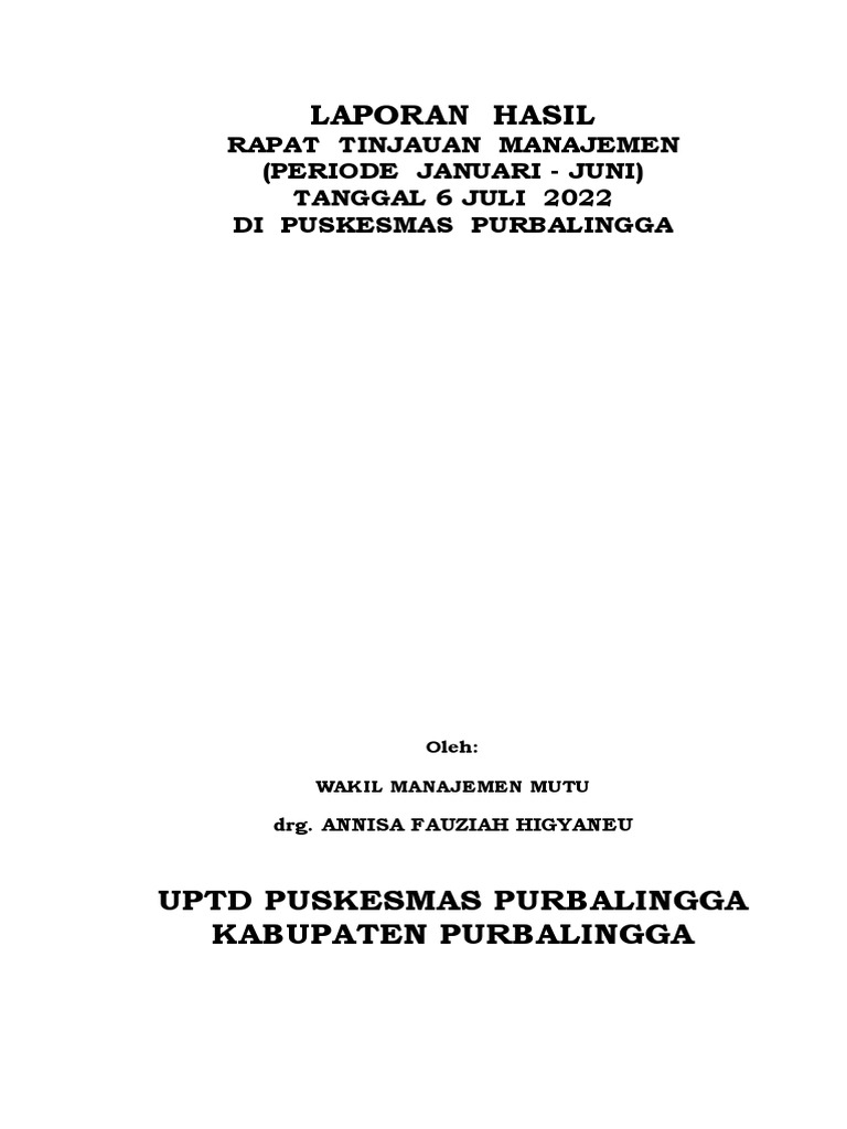 4.laporan Hasil RTM | PDF