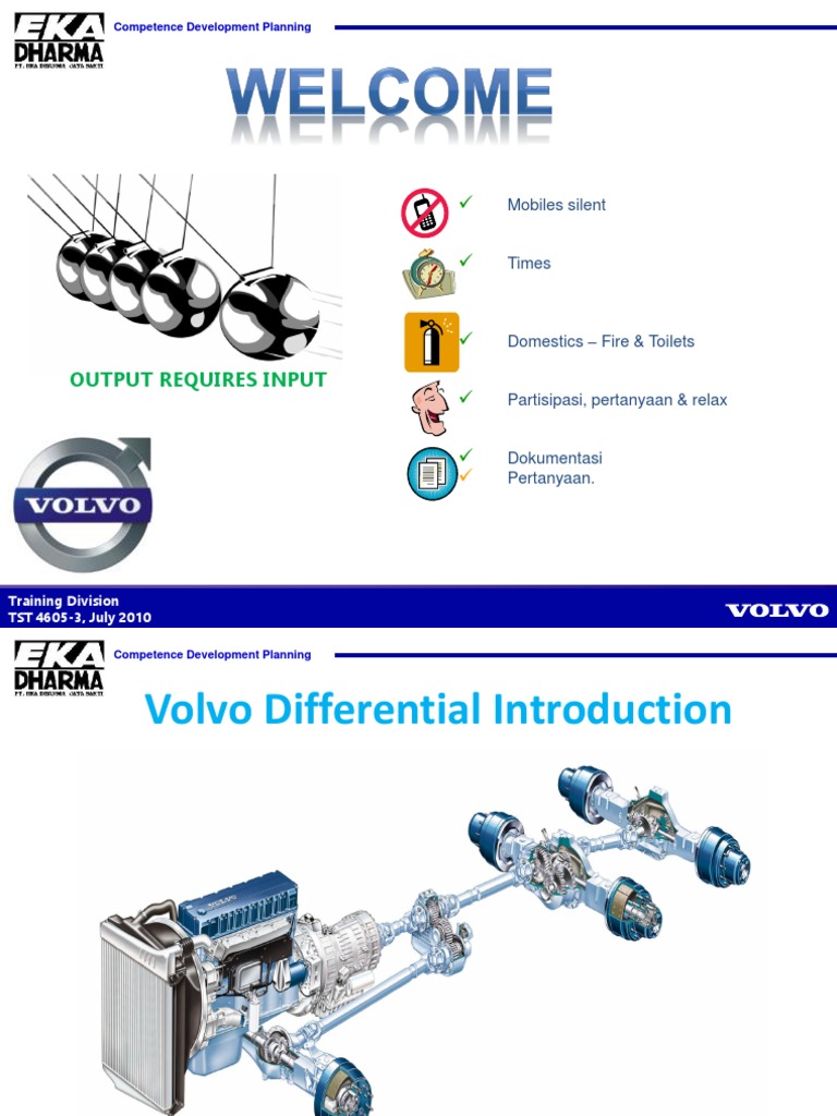 VOLVO Differential Intro 2010 | PDF | Machines | Kinematics