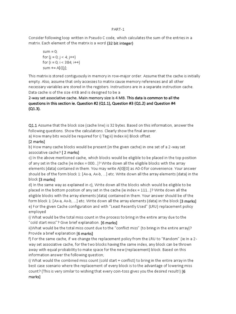 Not An Exam Paper | PDF | Cpu Cache | Computer Data