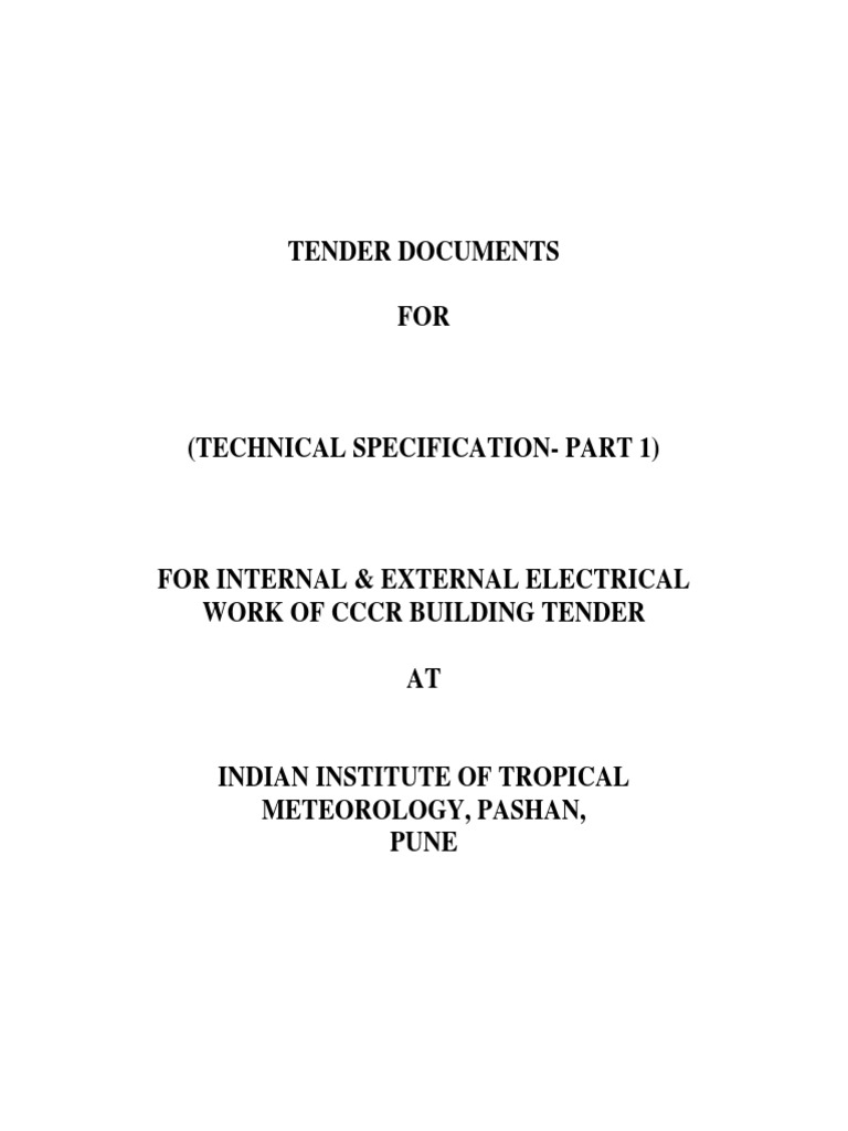 1320838656cccr-Tender Document | PDF | Indemnity | Employment