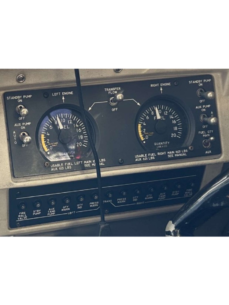 Fuel Control Panel Beechcraft 1900D | PDF