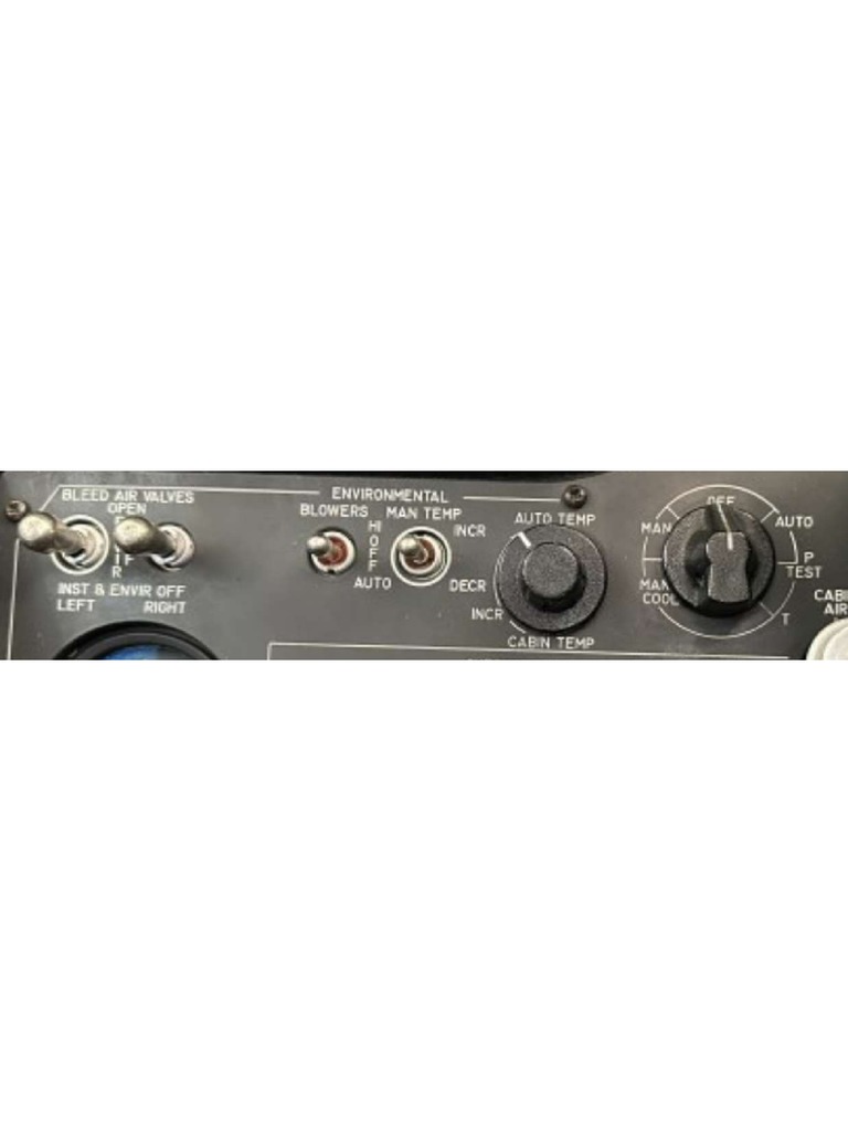 Environmental Control Panel Beechcraft 1900D | PDF