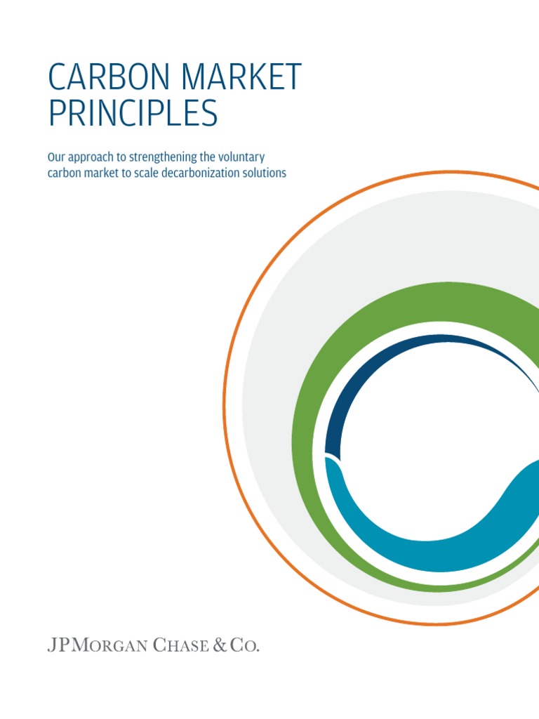 JP Morgan - Carbon Market Principles | PDF | Climate Change Mitigation ...