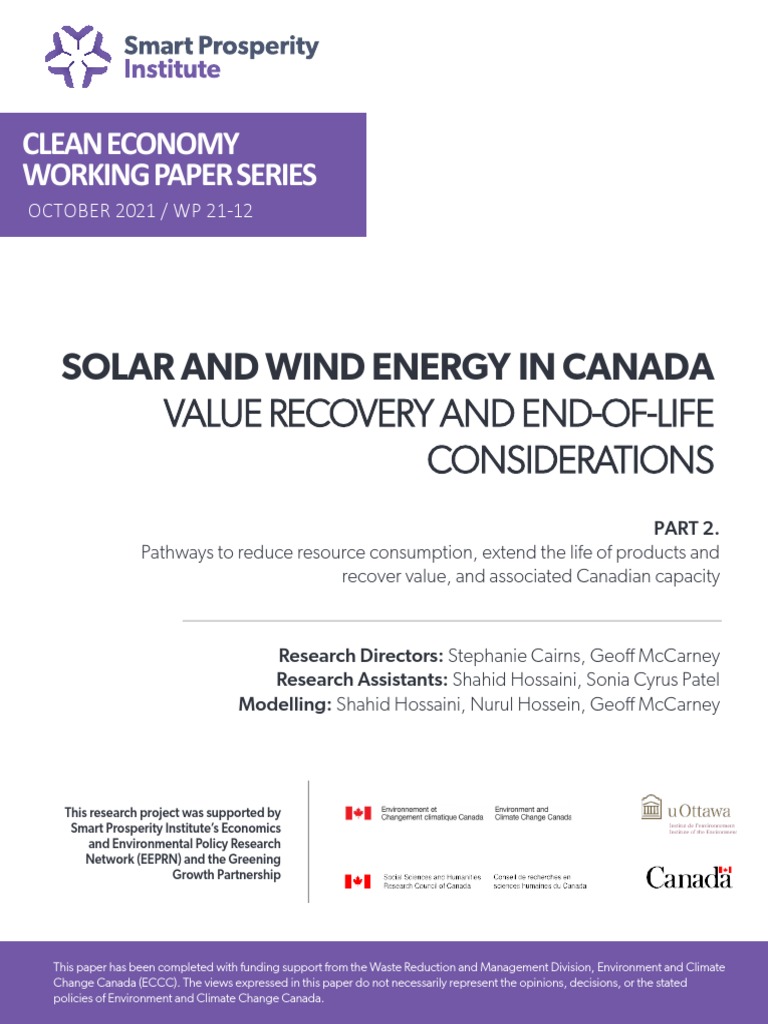 Working Paper Solar Energy 02 | PDF | Photovoltaics | Low Carbon Economy