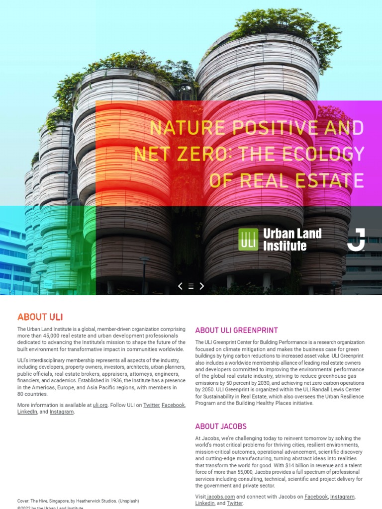 Nature Positive and Net Zero - The Ecology of Real Estate | PDF ...