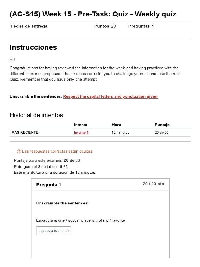 Week 15 Grammar Quiz Challenge | PDF | Sports & Recreation