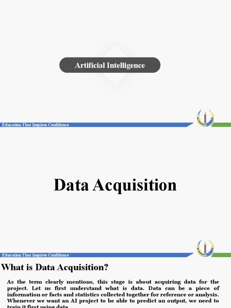 AI (Data Acquisition) | PDF | Artificial Intelligence | Intelligence ...